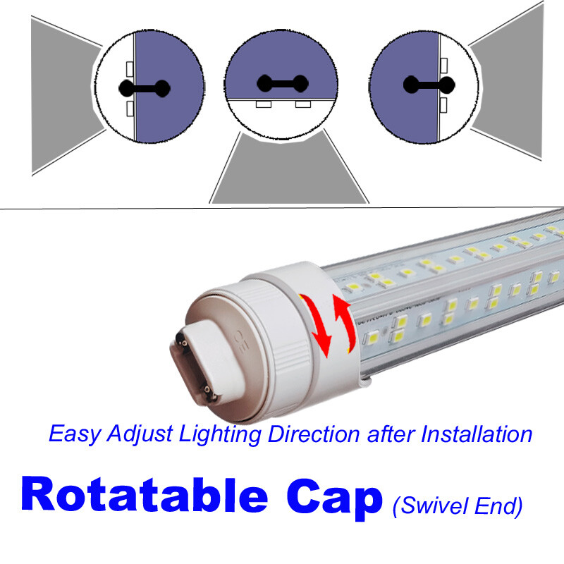 12PCS R17d HO 8FT LED Shop Lights 144W LED Tube Light Bulbs T8 LED ...