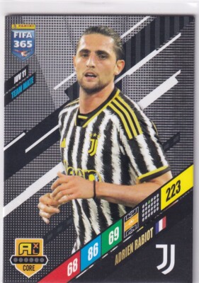 Panini FIFA 365 Adrenalyn 2024 Card No. JUV 11 Adrien Rabiot | eBay