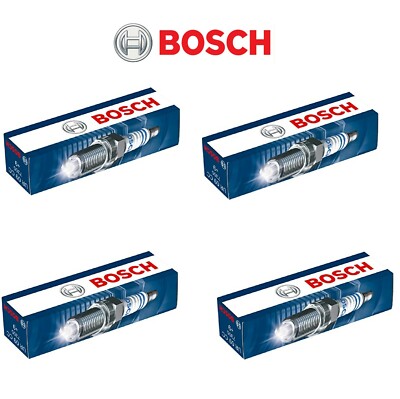 x 4 Bosch Spark plug,Super Plus PLUGS, Nickel +8 or 0242235666 | eBay