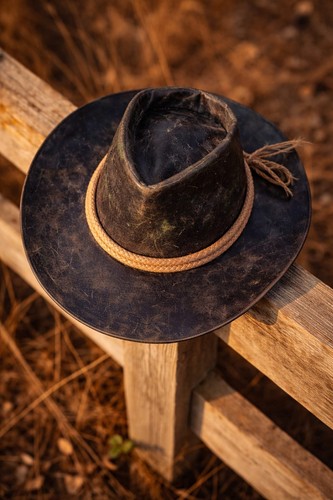 Arthur Morgan Cowboy Men Hat Handmade Real Cowhide Leather Western | eBay