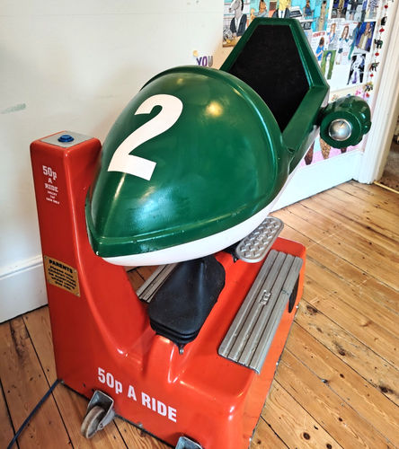 RETRO KIDDIE RIDE ON COIN OPERATED BY R.G MITCHELL ARCADE ROCKET ...