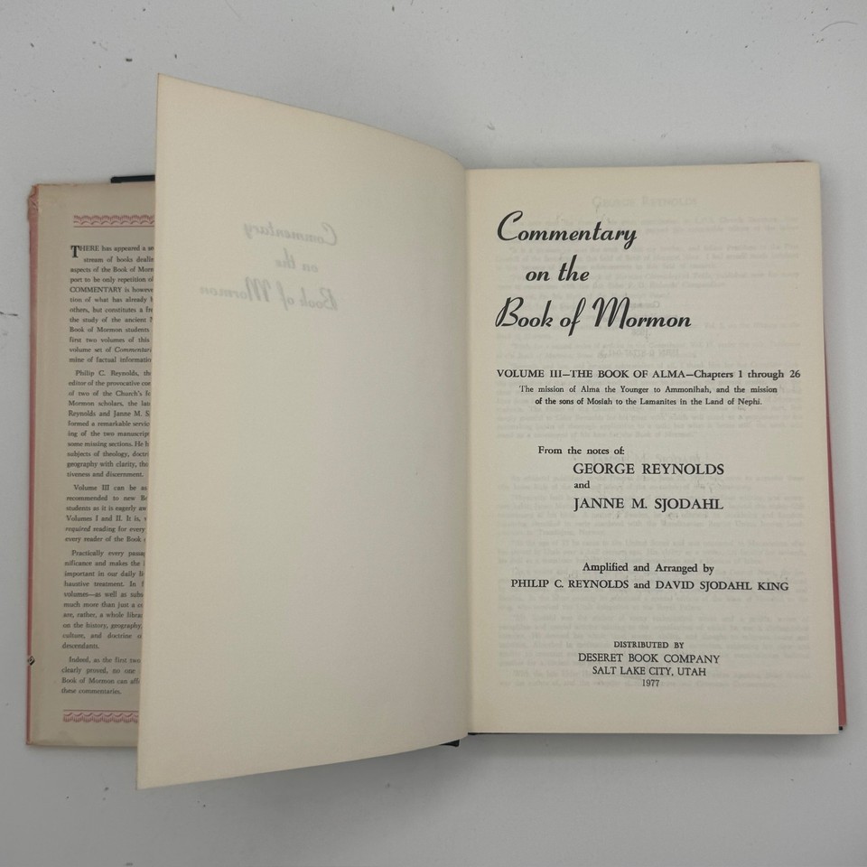 Vintage Book of Mormon Commentary Reynolds Sjodahl Set Vol I IV VI VII ...