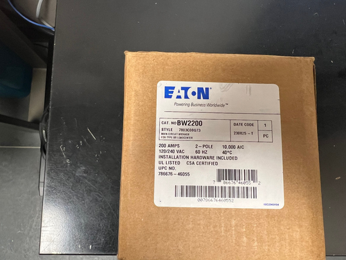 Eaton BW2200 BR 200A Main Circuit Breaker 786676460552| eBay