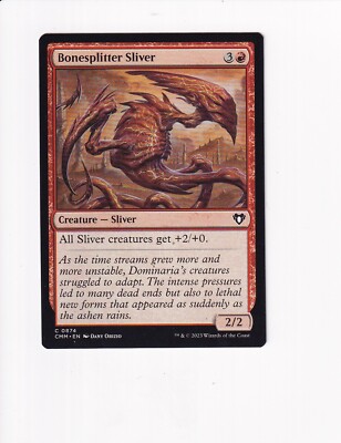 2023 MTG MAGIC COMMANDER MASTERS COMMANDER SLIVER SWARM BONESPLITTER ...