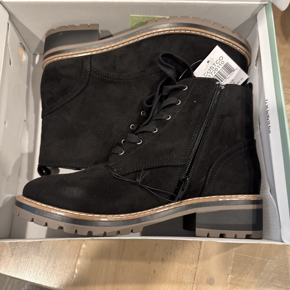 Kensie Womens Kasha Combat Ankle Boots Black / Size 8 191609861540| eBay