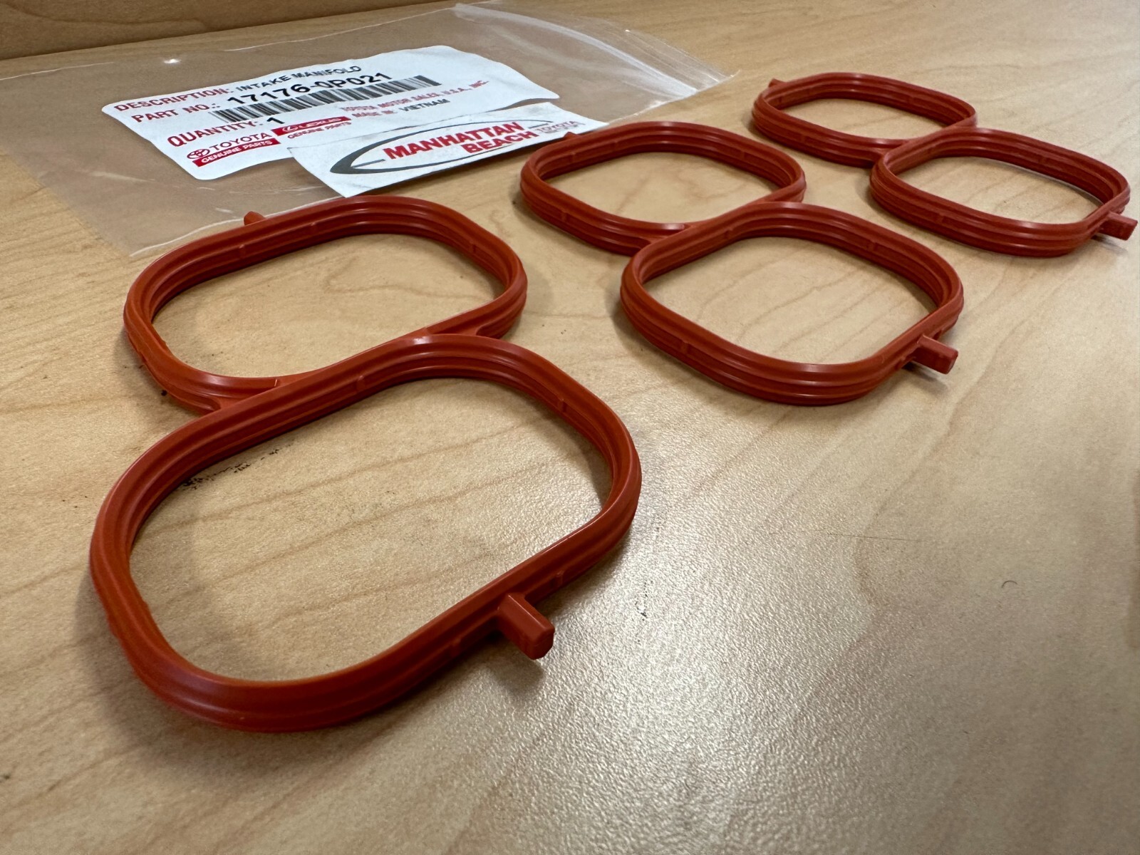 09-12 RAV4, 09-17 CAMRY 3.5L INTAKE MANIFOLD PLENUM GASKET 17176-0P021 ...