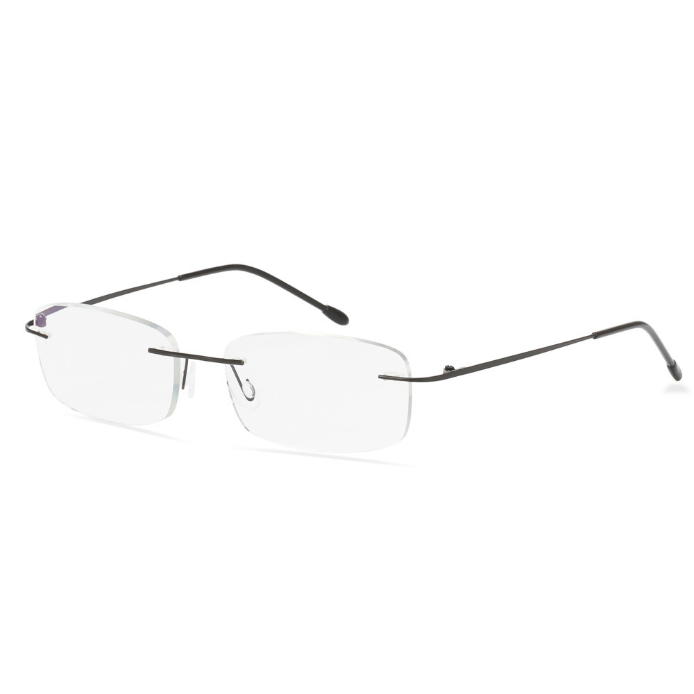 Ultralight Rimless Titanium Alloy Reading Glasses Flexible Stainless ...