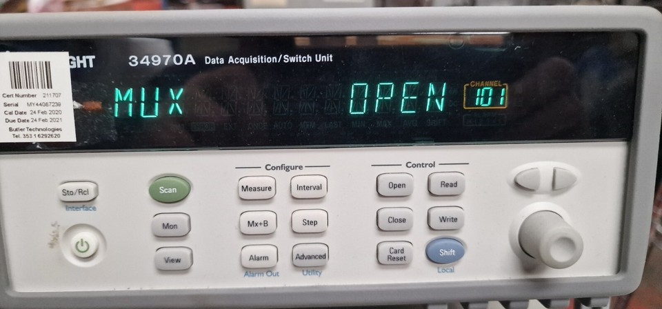 Agilent - Keysight 34970A data acquisition switch unit with Channel ...