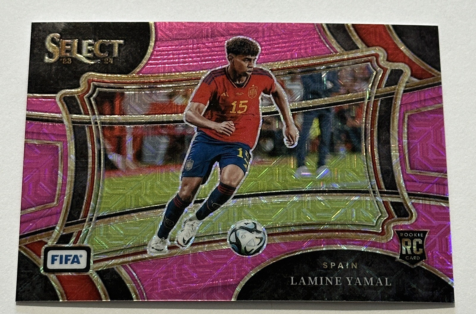 2023-24 Panini Select FIFA - Field Level Pink Mojo Prizm #210 Lamine ...