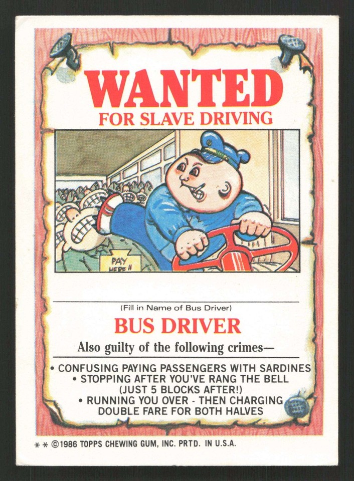 DALE Snail 1986 Topps Garbage Pail Kids Series 4 #145a EX {0531 | eBay