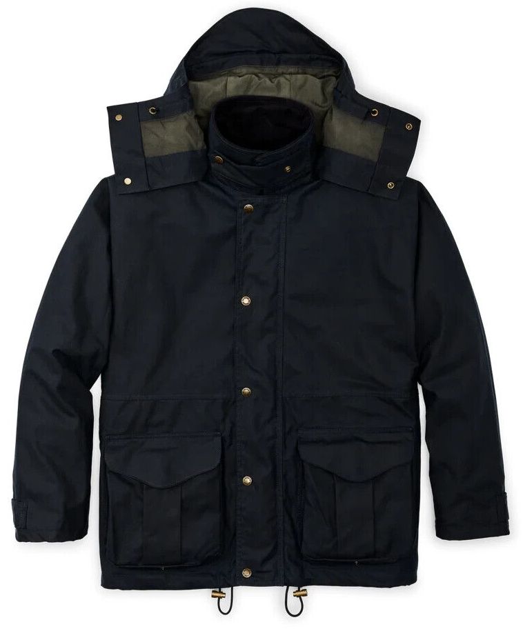 Filson Foul Weather Jacket - L - 20232887 Harbor Blue Navy Waxed ...