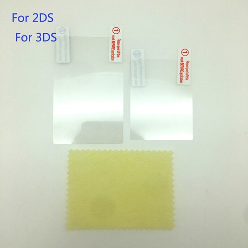 Clear Anti-Scratch Top+Bottom LCD Screen Protector For 2DS 3DS Film ...