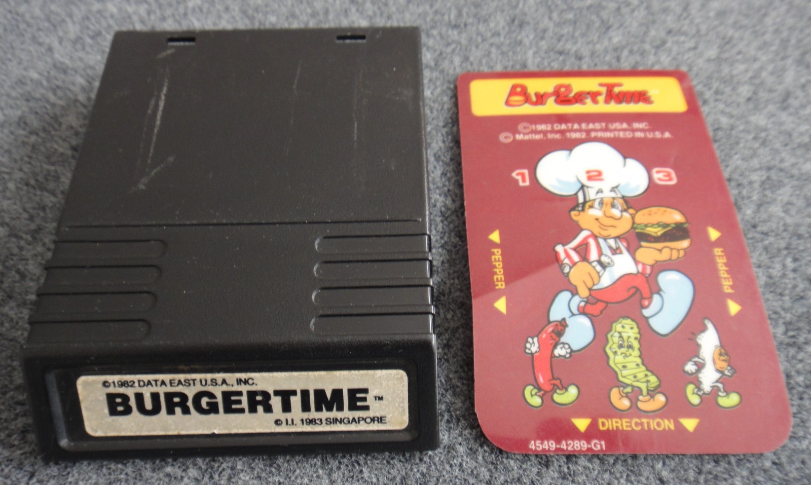 RETRO INTELLIVISION BURGER TIME VIDEO GAME CARTRIDGE | eBay