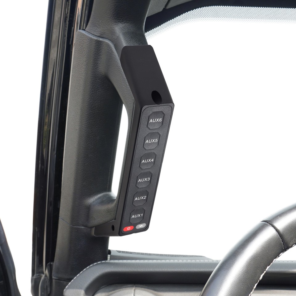 6 Gang Grab Handle Wireless Switch Panel For Jeep Wrangler JL 2018-23 ...