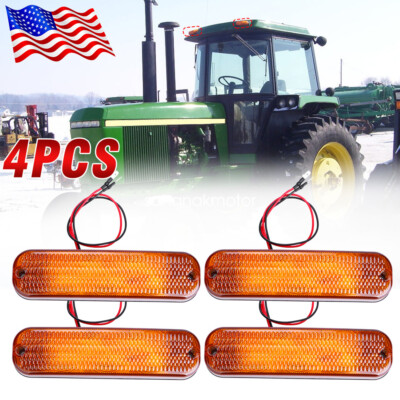 4X LED Flashing Work Light Bar For John Deere 40 Series 4040 4240 4440 ...