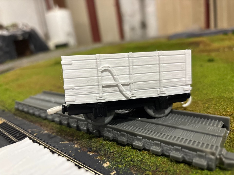 Custom 3d printed trackmaster Blue Mountain quarry wagon shell with ...