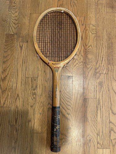 vintage antique wooden tennis racket- Bancroft Streamliner | eBay
