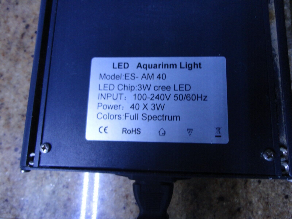 Cree 120W LED Full Spectrum Aquarium Light for Coral Reef Marine Fish ...