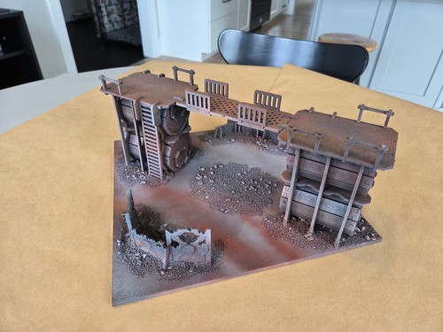 Games Workshop 40k, Kill Team, Necromunda - Painted MDF Tank terrain ...