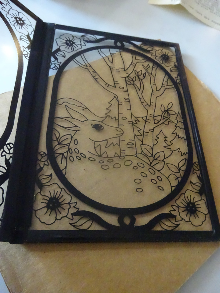 * TRI CHEM MAY LIFE ALWAYS BE GENTLE DEER SCENE MIRROR GLASS to paint ...