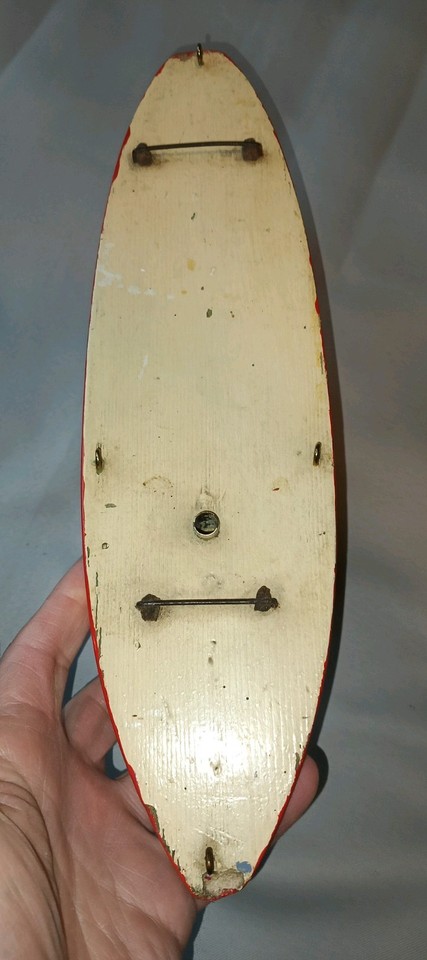 Vintage Wooden Metal Fin Pond Yacht Toy Sailing Boat , For Spares or ...