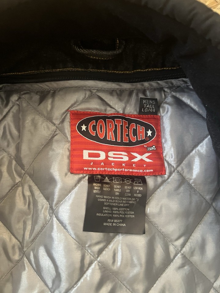 Cortech Rider DSX Motorcycle Armored Black Jean Denim Jacket- Men’s Lg ...