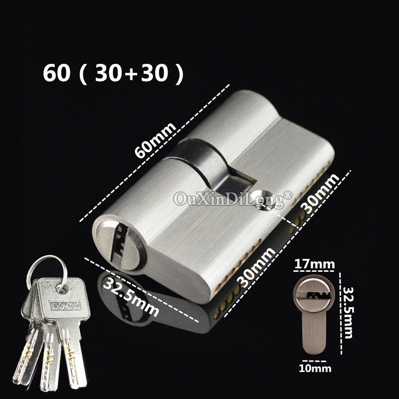 4PCS Solid Brass Lock Cylinder Door Lock Core Lock Gall Repair Parts ...