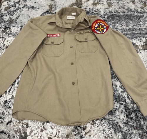 Royal Rangers ( Scout ) Uniform SHIRT Camping Patches & PINS VINTAGE 🔥 ...