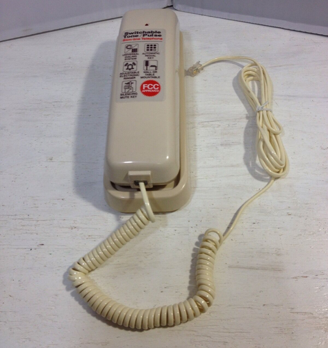 Soundesign Corded Slimline Telephone 7022 Wall or Table Top Ivory | eBay