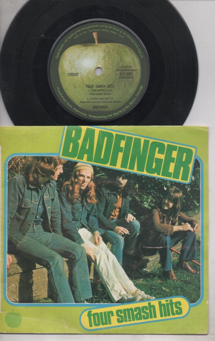 BADFINGER One Of The Rarest 1972 Oz Only 7" OOP Apple P/C EP "Four ...