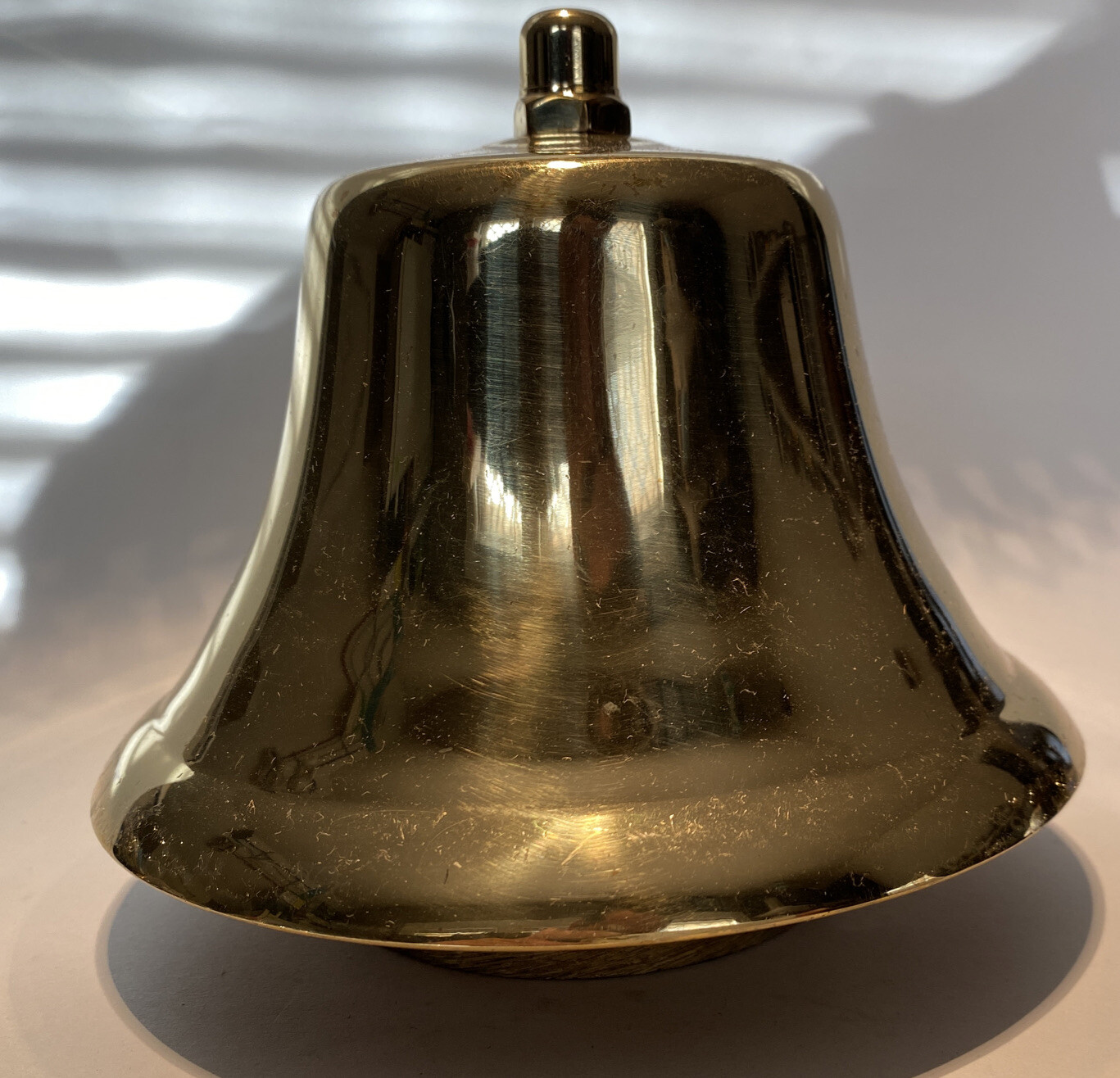 6” SOLID BRASS Fireman Bell on A Stand | eBay