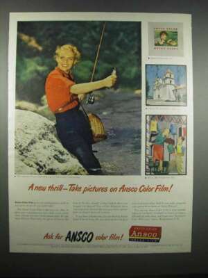1947 Ansco Color Film Ad - A New Thrill | eBay