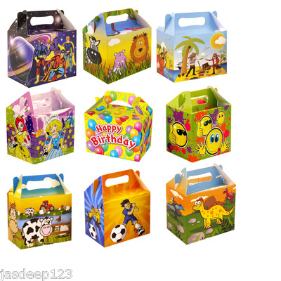 10 Childrens Themed Party Lunch Boxes Takeaway Boxes Birthday Wedding ...