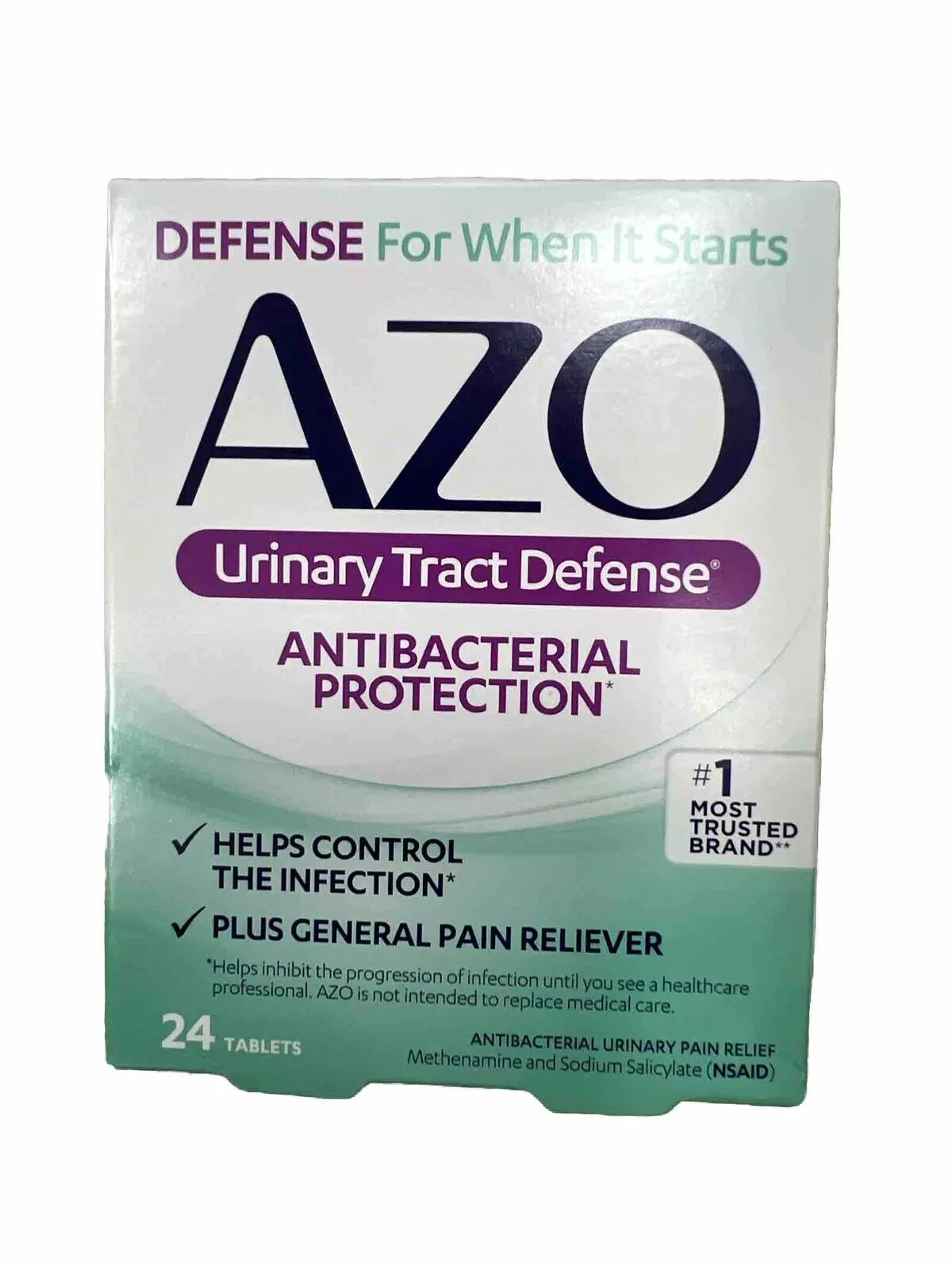 AZO Urinary Tract Defense Antibacterial Protection - 24 Tablets for ...
