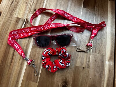 Raising Cane's 2024 Swag Set Sunglasses, Hair Scrunchie, 2 Lanyards Lot ...