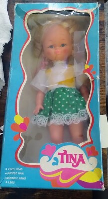 VINTAGE GRACO TINA TOY DOLL IN BOX 60's/70's? DATES TO PREBARCODE ERA ...