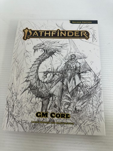 Pathfinder GM Core Sketch Cover Second Edition Rulebook | eBay
