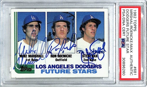 1982 Topps STEVE SAX +2 Signed Rookie Card #681 Auto Graded PSA/DNA ...