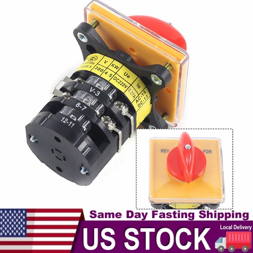 Bridgeport Milling Machine Switch Forward & Reverse 3 Phase Motor Mill ...