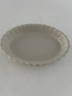 Hall China #853 Mini Oval Souffle Baking Dish Fluted Off White Flan ...