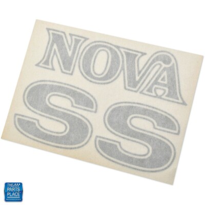 1975-1976 Nova Fender "Nova SS" Decal SS Gold EA | eBay