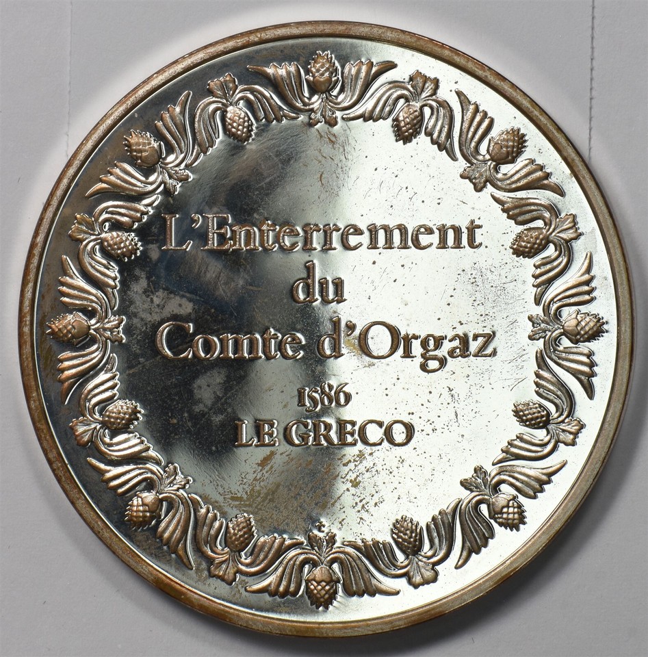 Medal Sterling Silver weight 65-67g Proof L'Enterrement Du Comte D ...