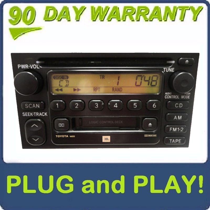 TOYOTA JBL Radio Stereo Tape Cassette CD Player 16815 Factory OEM AM FM ...