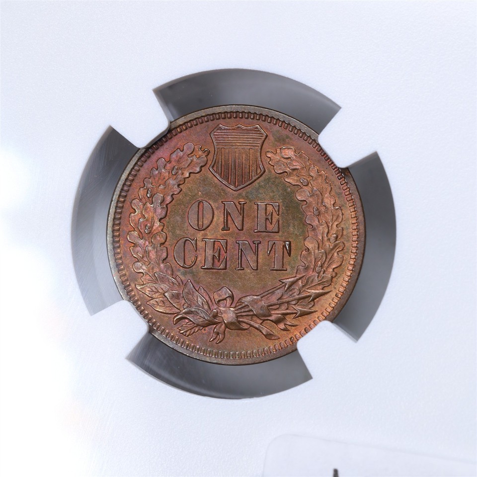 1874 1C Proof Indian Head Cent PF65 BN NGC 8424905-017 Mintage of 700 ...