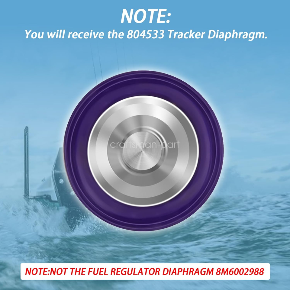 Engines Diaphragm Fits Mercury Optimax Starboard Rail 2.5L3.0L 135-300 ...