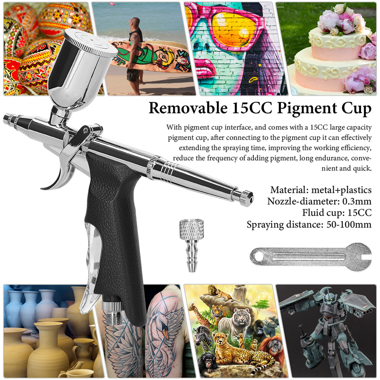Multi-purpose Professional 0.3mm Airbrush for Car Model Making DIY ...