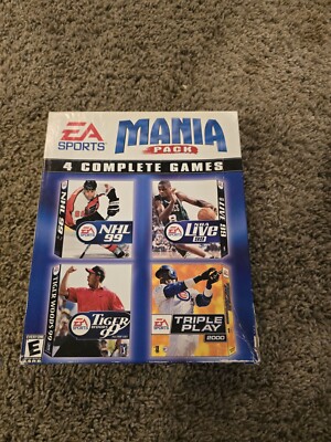 EA Sports Vintage Mania Pack With 4 GAMES AND MANUALS AND ORIGINAL BOX ...