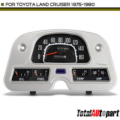 Speedometer Gauge Cluster for Toyota Land Cruiser FJ40 FJ45 BJ40 75-80 ...