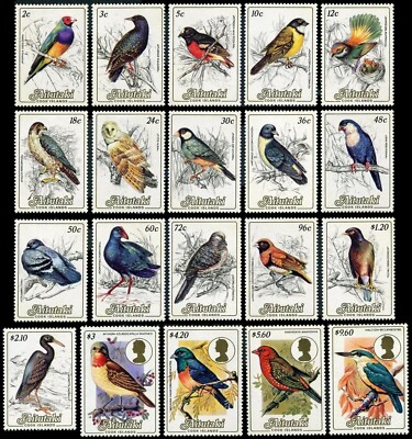 Aitutaki SG475-494 ~ 1984 Cook Islands Set of 20 x Birds Stamps MUH ...