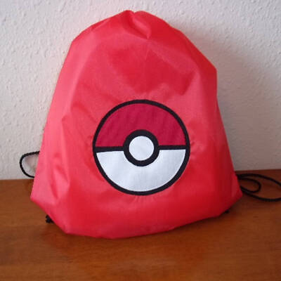 Cosplay Trainer Drawstring Backpack Red Trick or Treat bag Red white ...